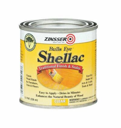 Departments - Zinsser Bulls Eye Shellac Finish and Sealer 1/2-Pint